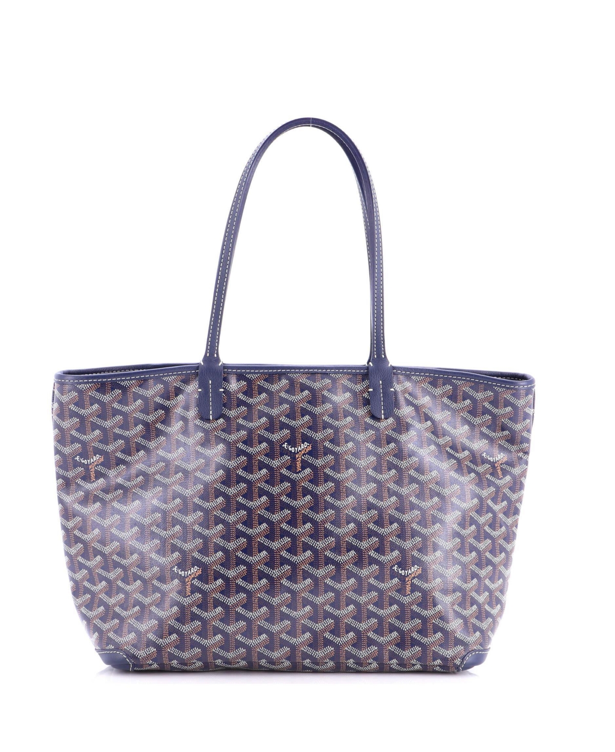 Click here for Pre-Owned Goyard Mm Artois Tote Coated Canvas - Bl... prices