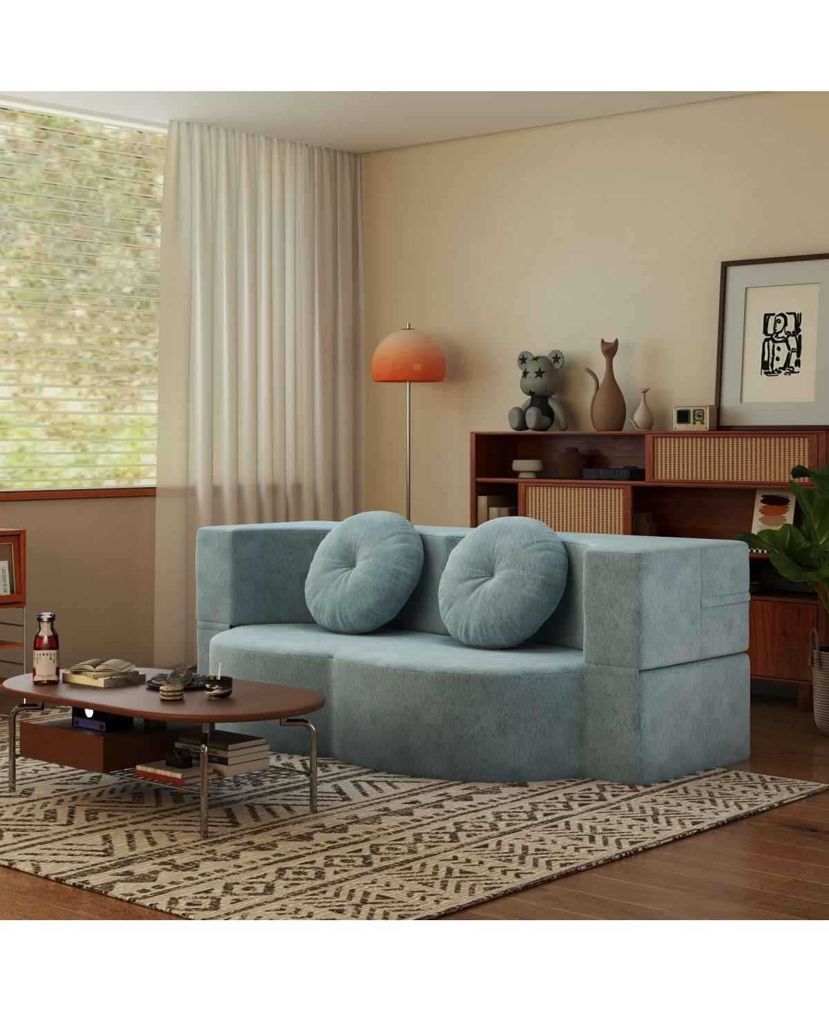 Click here for Streamdale Furniture Modern Floor Sofa with 2 Pill... prices