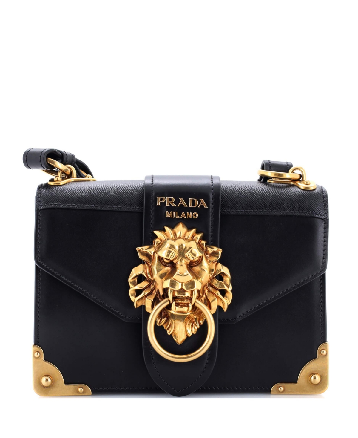Click here for Pre-Owned Prada Small Animalier Cahier Crossbody B... prices