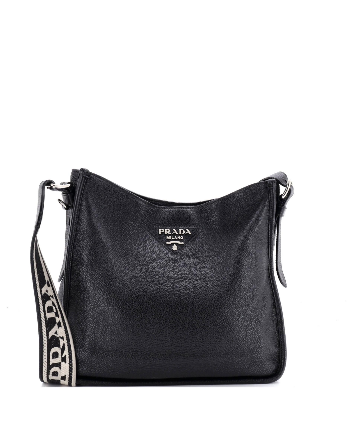 Click here for Pre-Owned Prada Medium Logo Strap Crossbody Bag Vi... prices