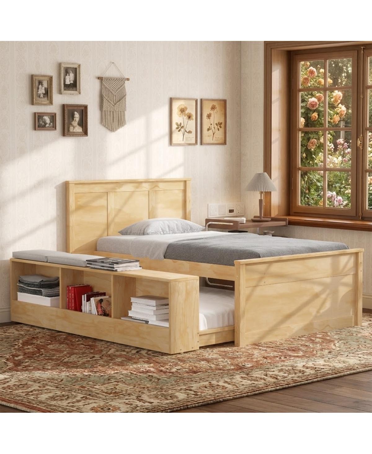 Click here for Streamdale Furniture Twin Size Wooden Platform Bed... prices