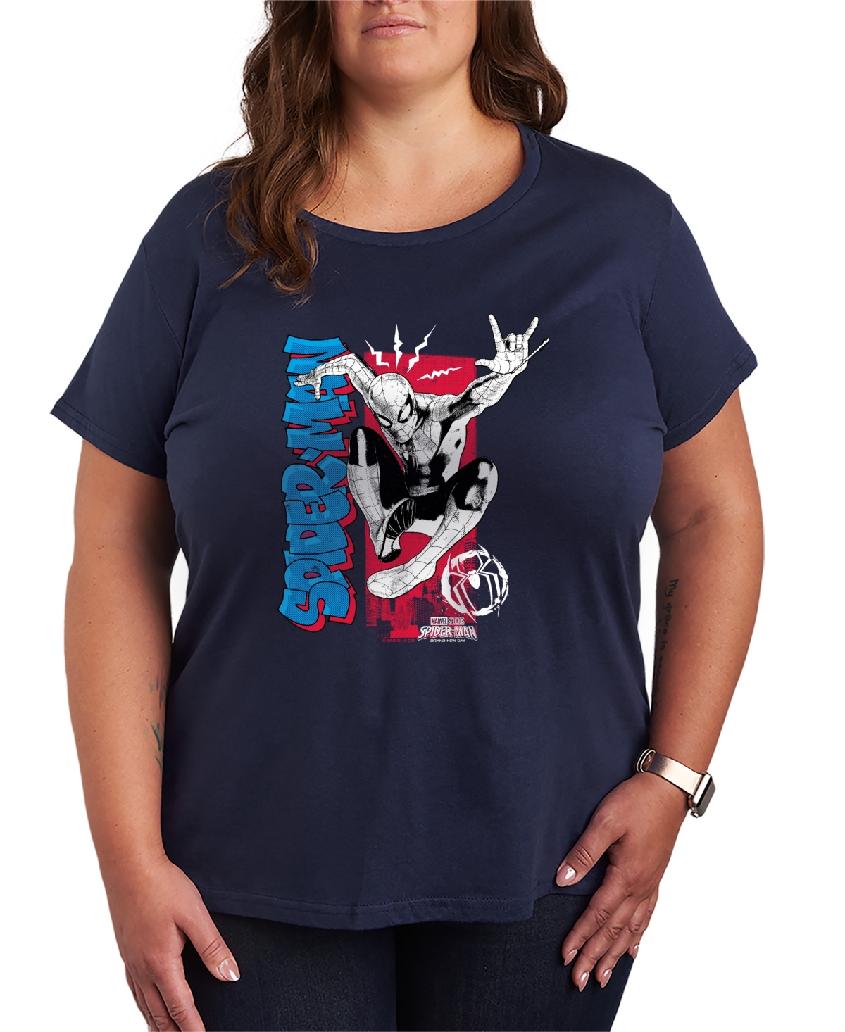 Click here for Hybrid Apparel Plus Size Spider-Man Brand New Day... prices