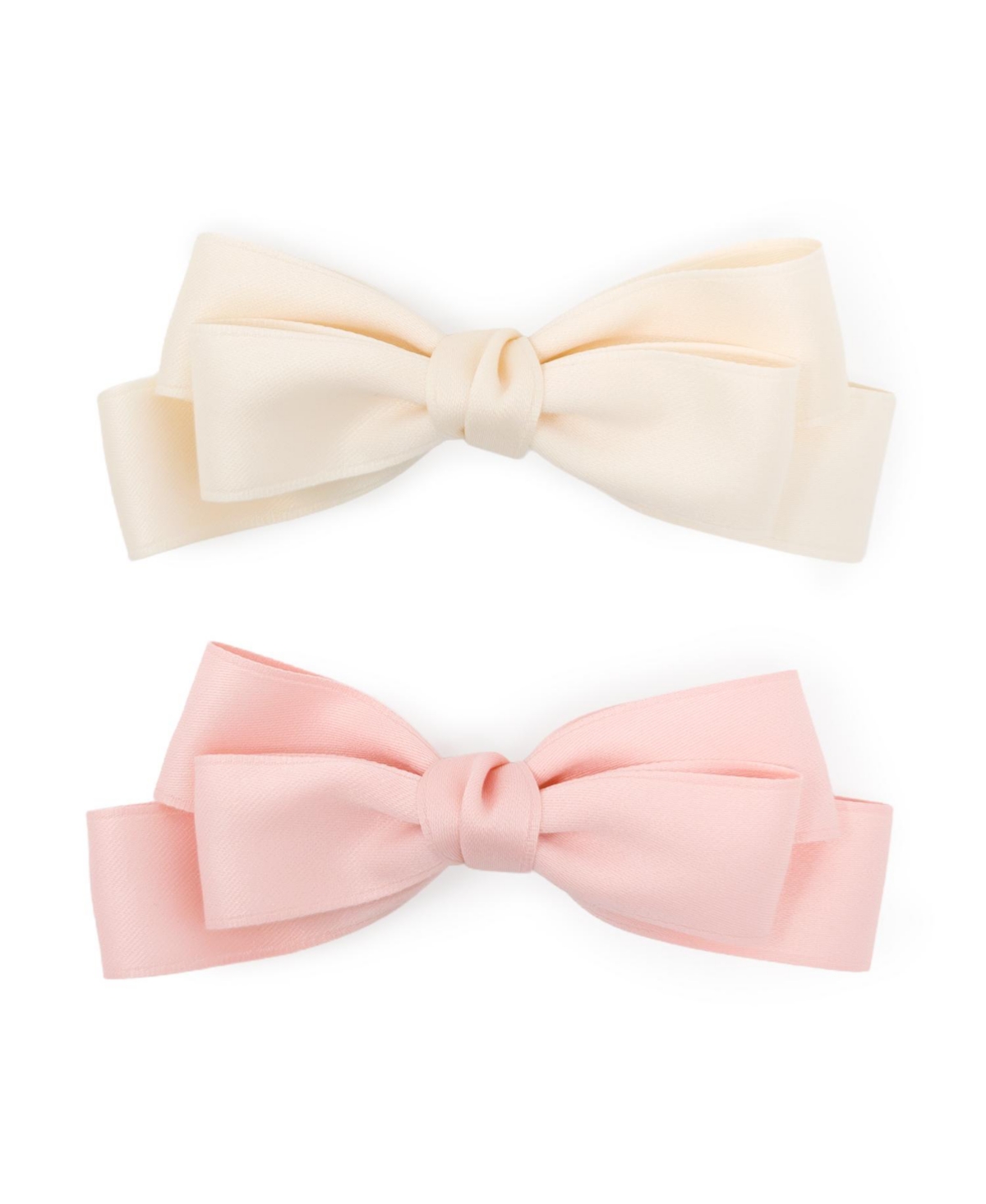Click here for Puttisu Girls Large Double Bow Clip Set (2pc) - Bl... prices