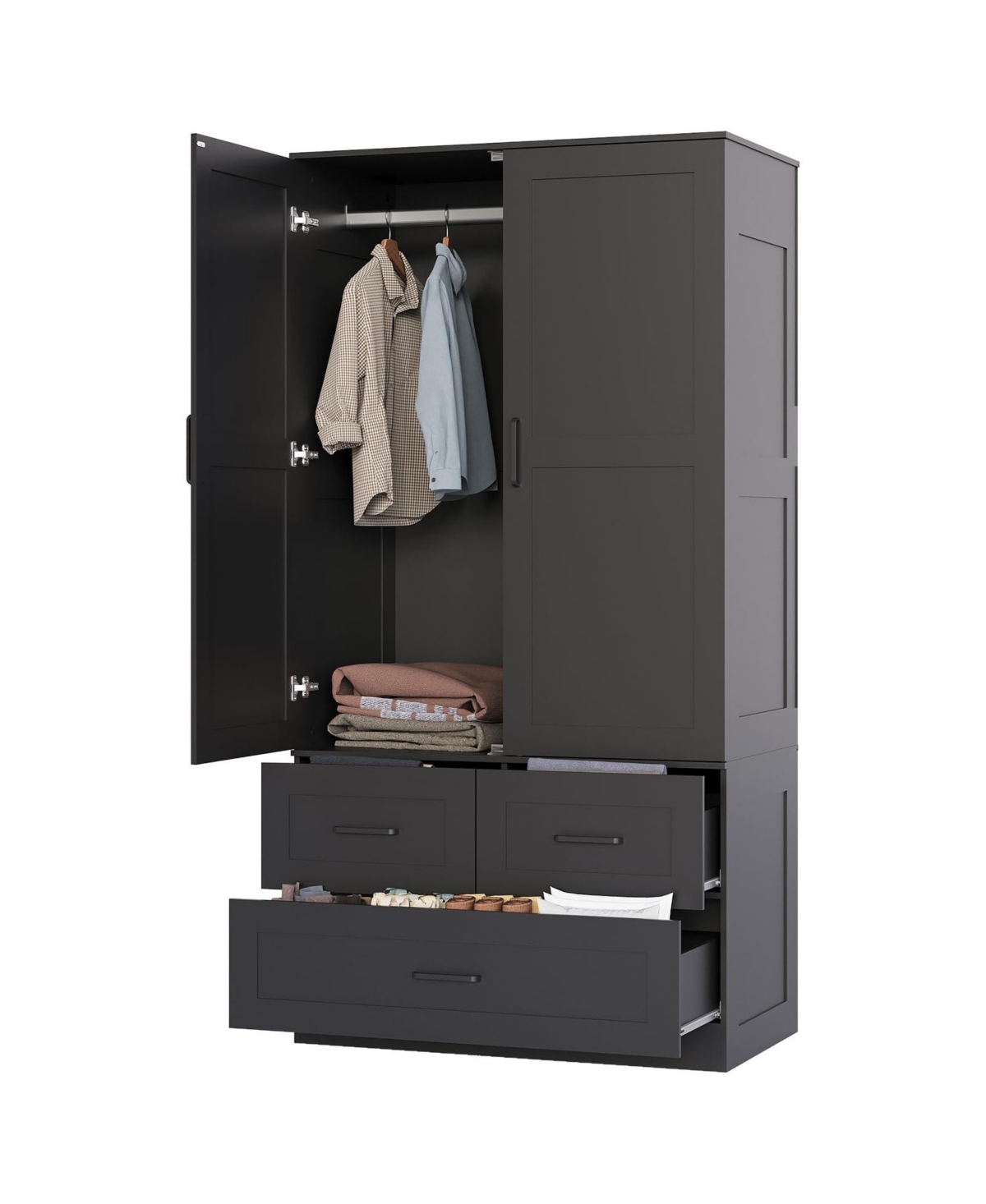 Click here for gaomon Freestanding Wardrobe Closet with Hanging R... prices