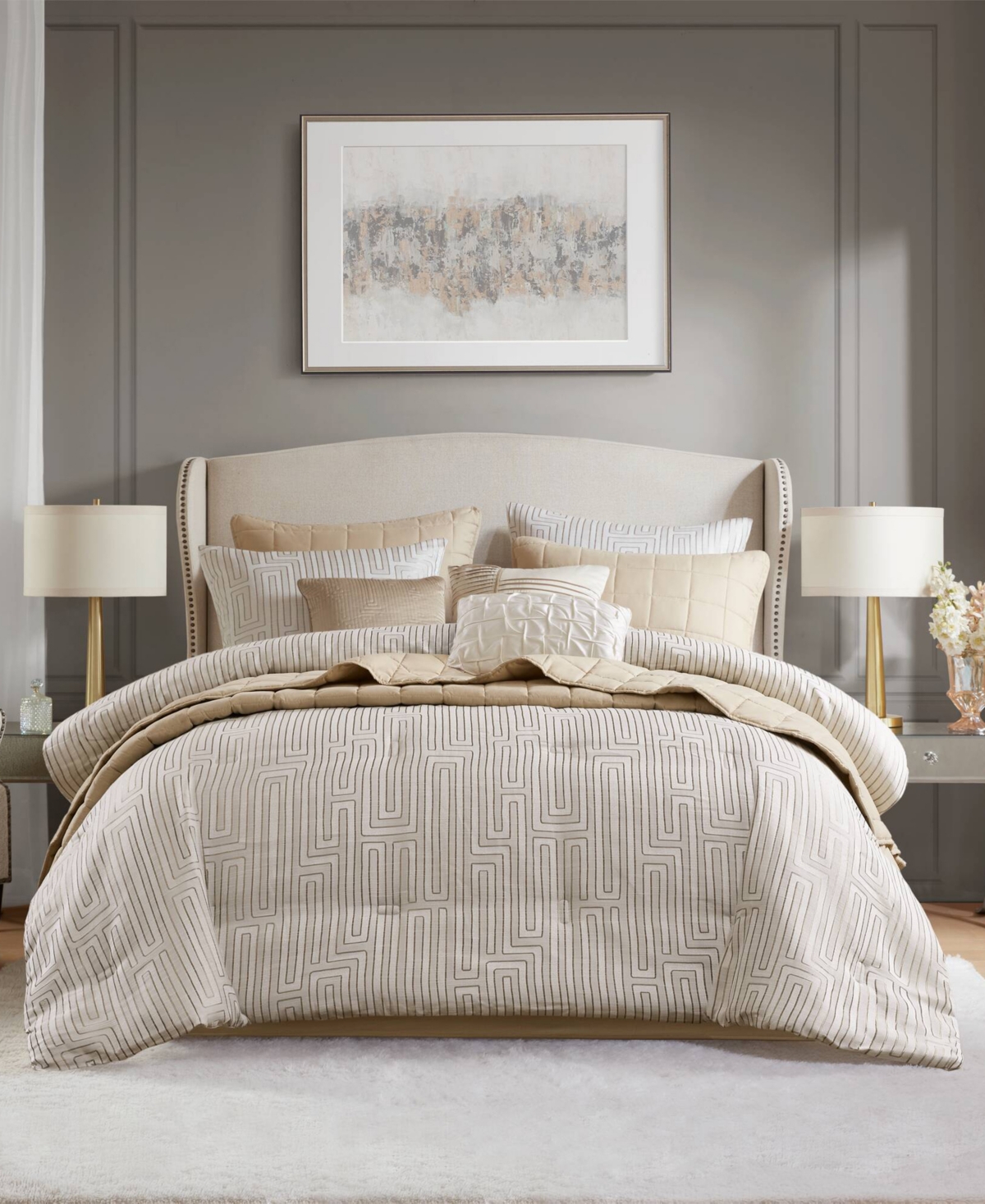 Click here for Madison Park Royce Luxury Jacquard 10-Pc. Comforte... prices