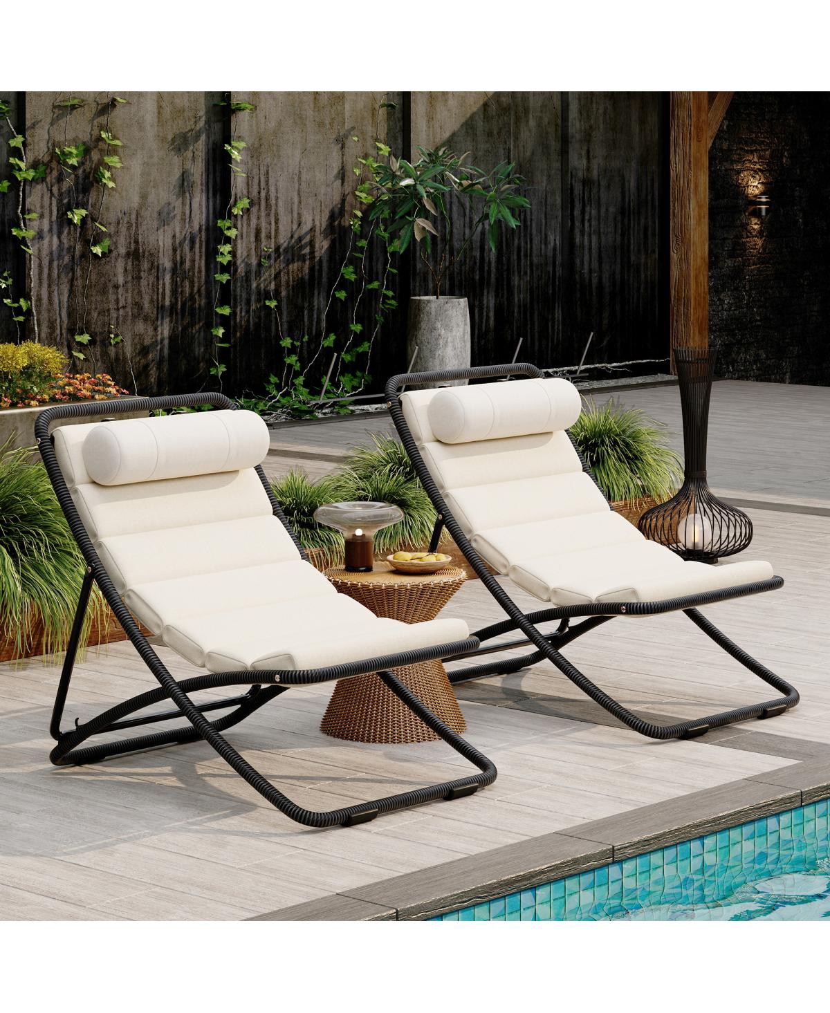 Click here for Streamdale Furniture 2-Piece Outdoor Folding Ratta... prices