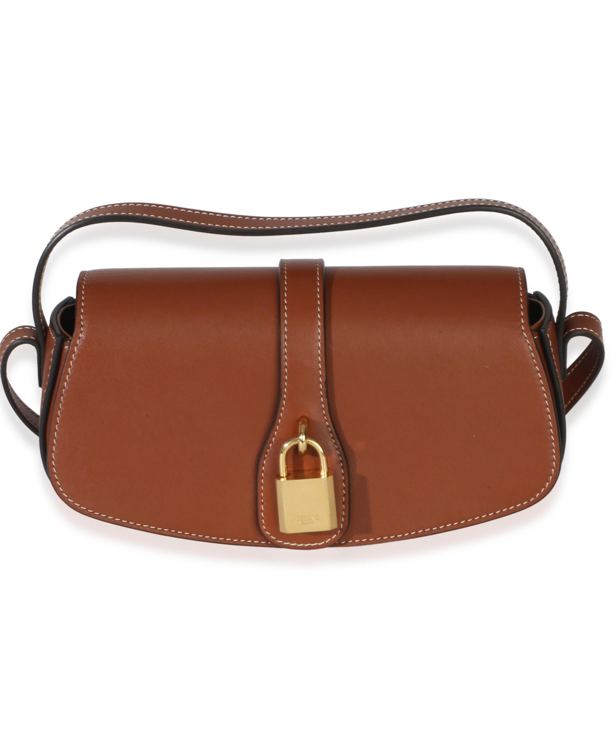 Click here for Pre-Owned Celine Brown Smooth Calfskin Tabou Clutc... prices