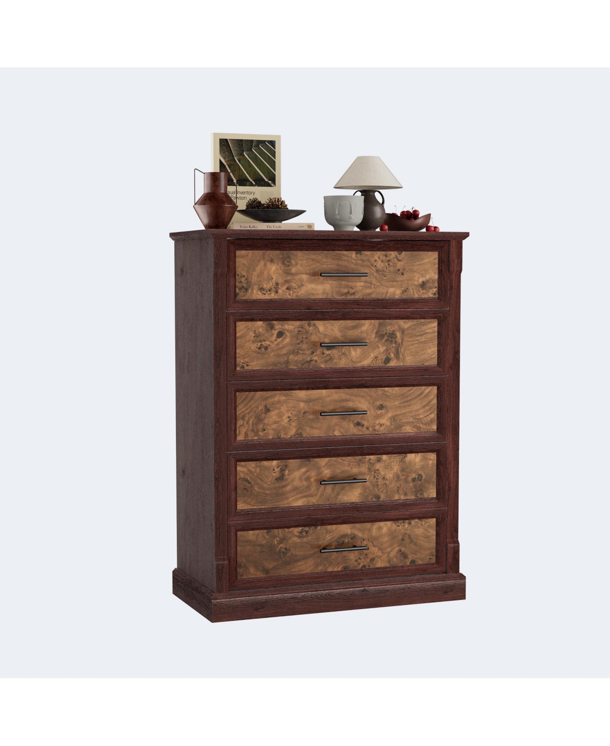 Click here for homfan 5-Drawer Farmhouse Tall Chest with Metal Ha... prices