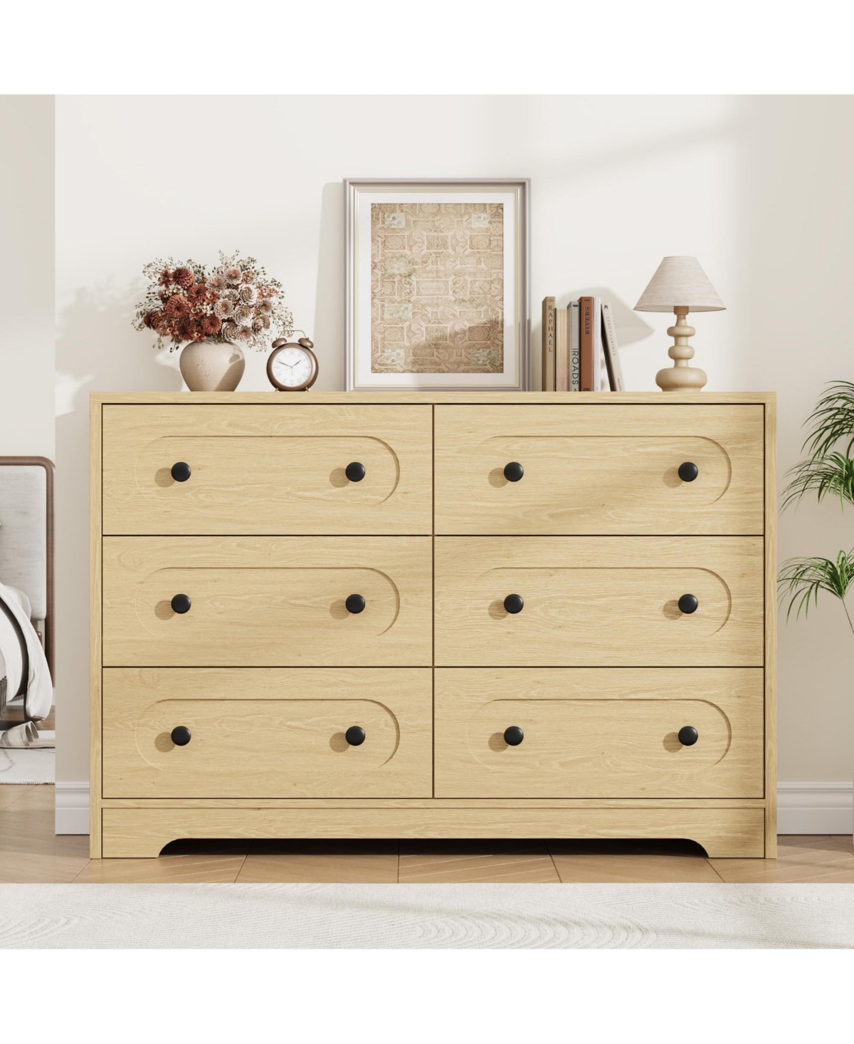 Click here for homfan 6-Drawer Dresser with Deep Drawers and Meta... prices