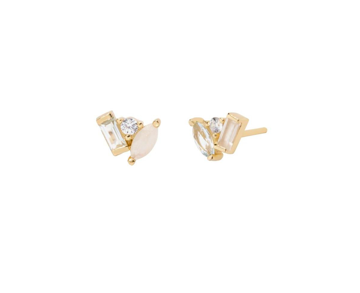 Click here for Little Sky Stone Seraphina Moonstone Topaz Stud Ea... prices