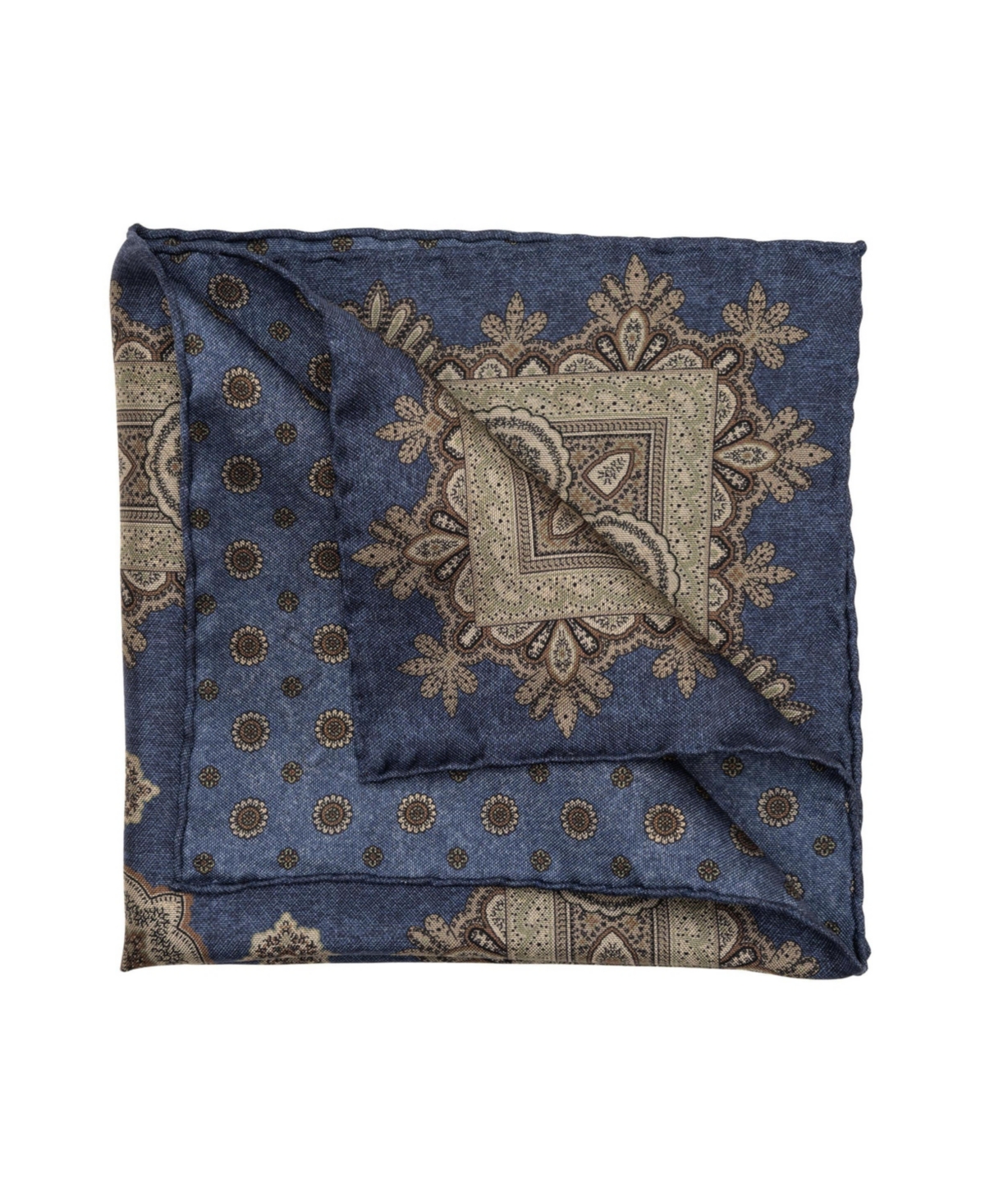 Click here for Elizabetta Mens Brando Double Sided Silk Pocket Sq... prices