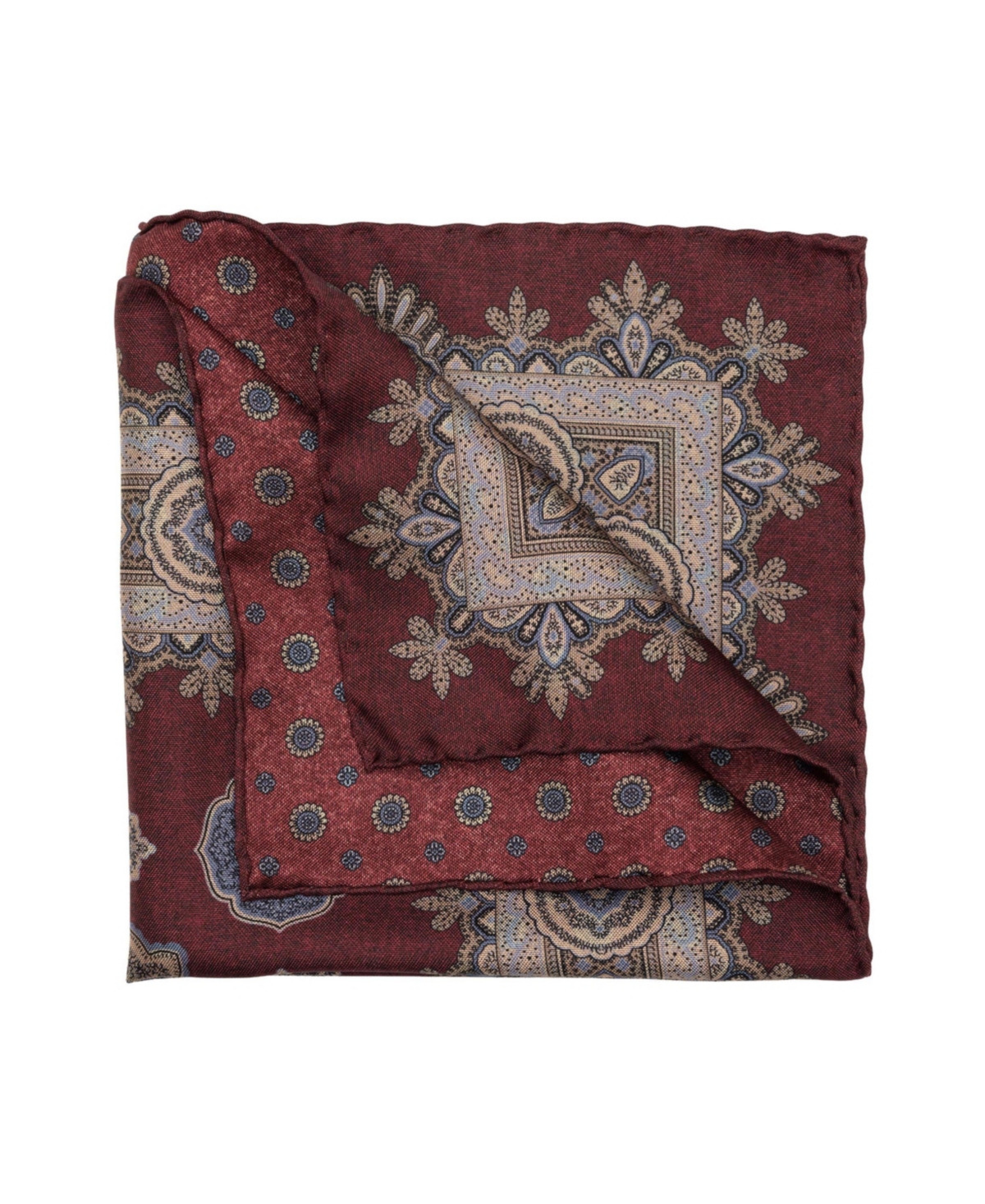 Click here for Elizabetta Mens Brando Double Sided Silk Pocket Sq... prices
