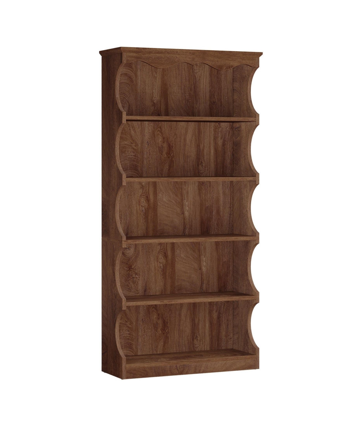 Click here for Slickblue Vintage 5-Tier Bookshelf with Unique Cur... prices