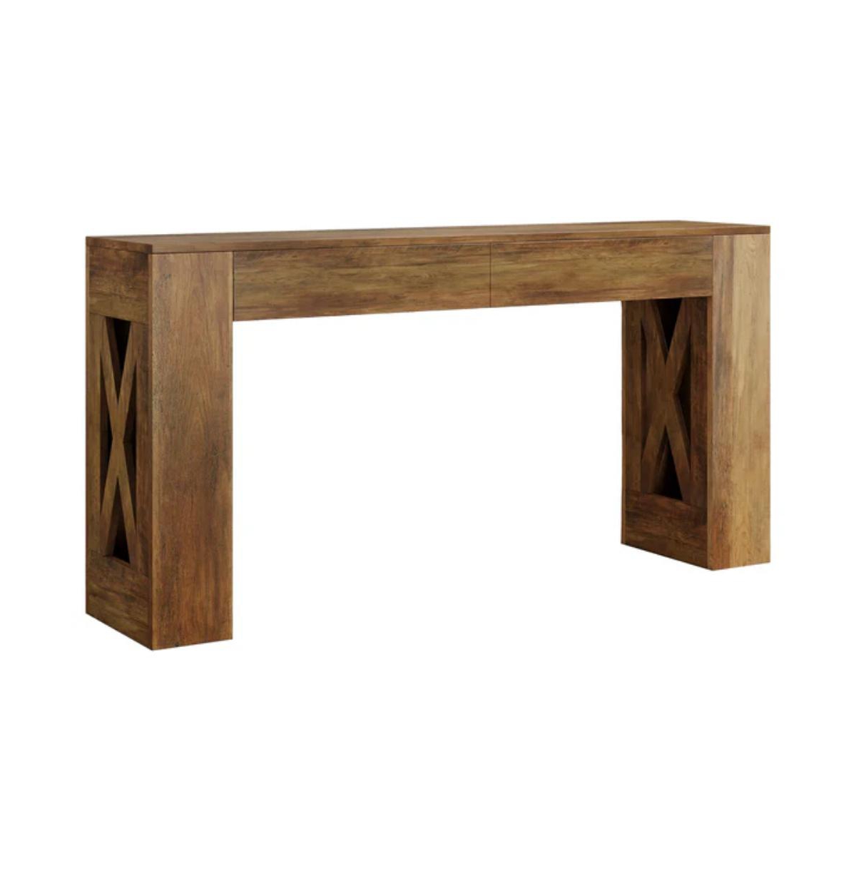 Click here for Slickblue Sofa Console Table with 2 Drawers and X-... prices