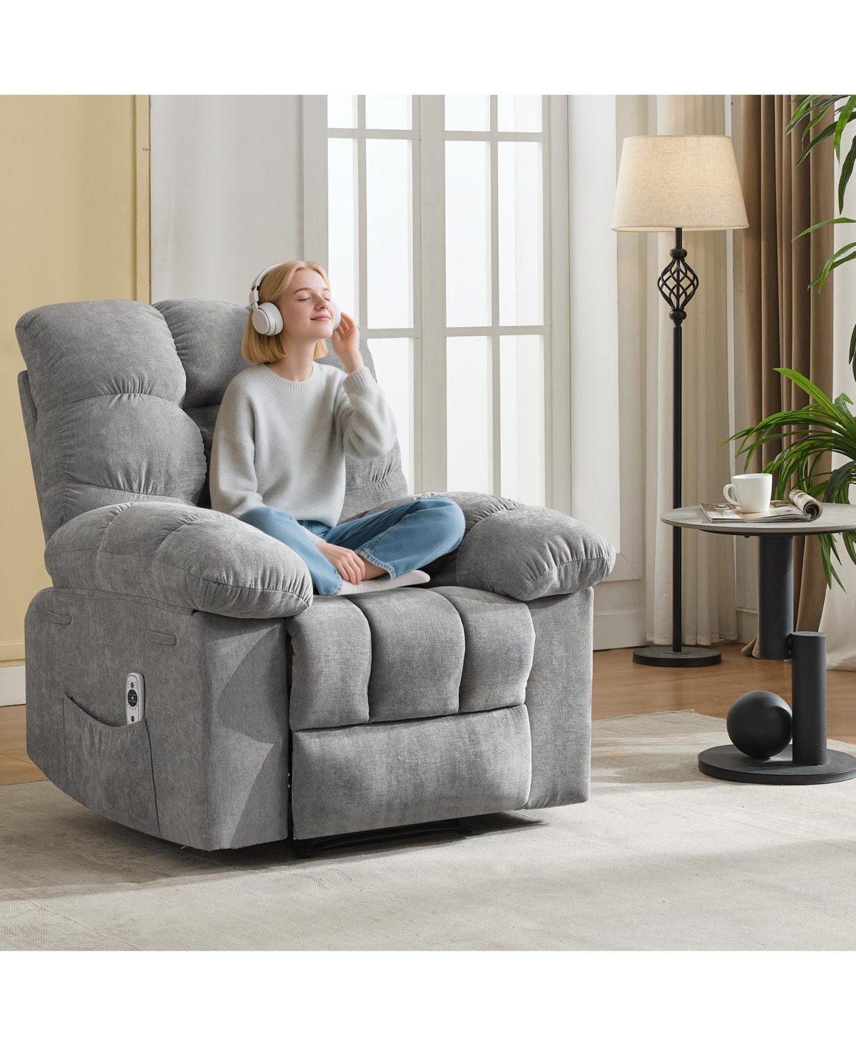 Click here for homfan Ergonomic Rocking Recliner with Massage and... prices