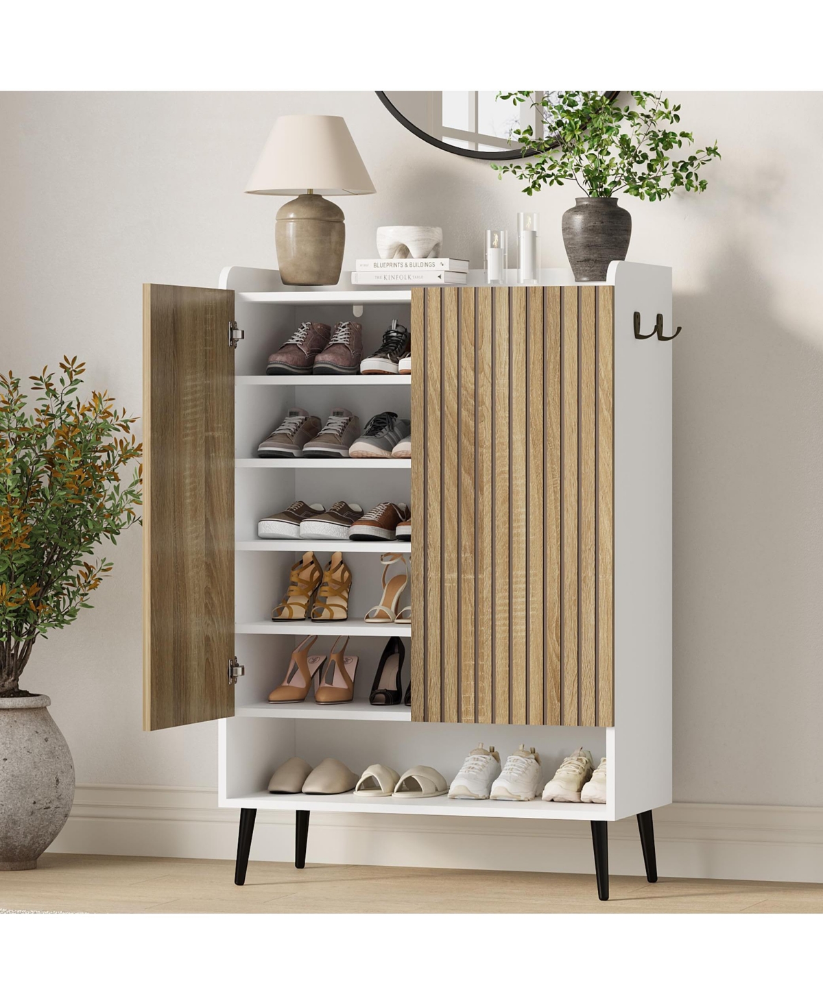 Click here for homfan Large Shoe Cabinet with Doors  6 Tier Shoe... prices