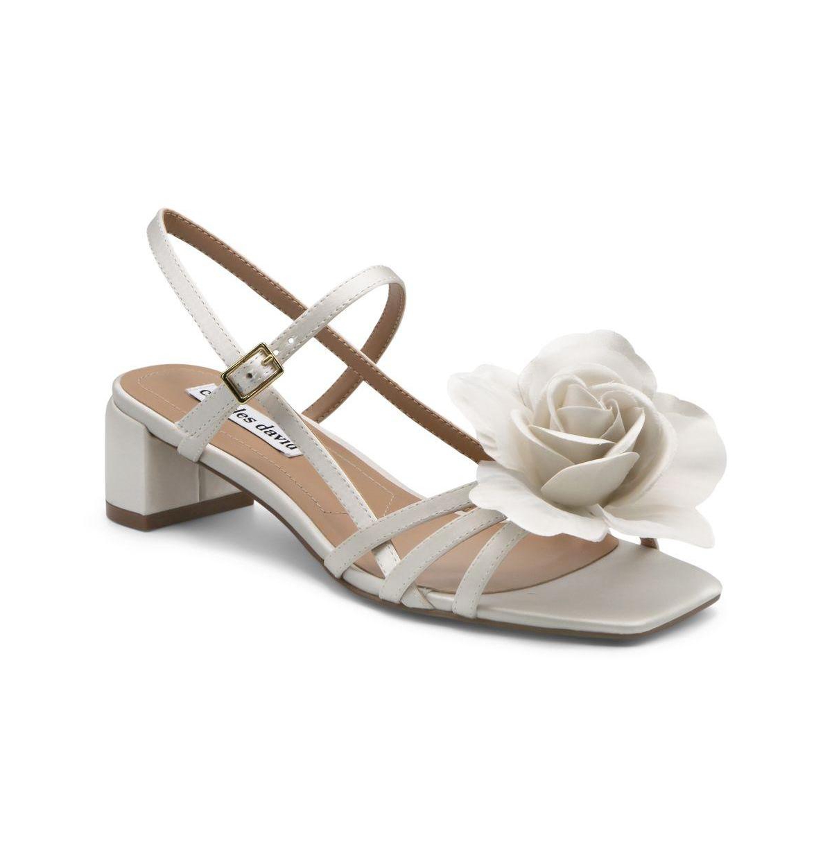 Click here for Charles David Womens Deb Floral Low Heel Sandal -... prices