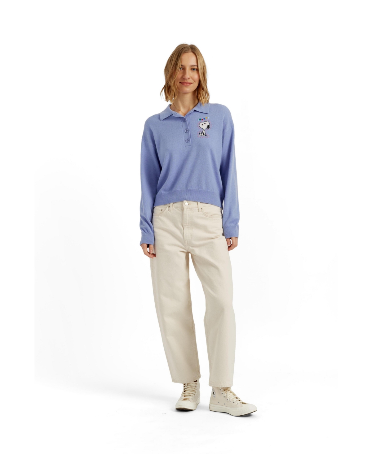 Click here for Chinti & Parker Womens Wool-Cashmere Snoopy Polo S... prices
