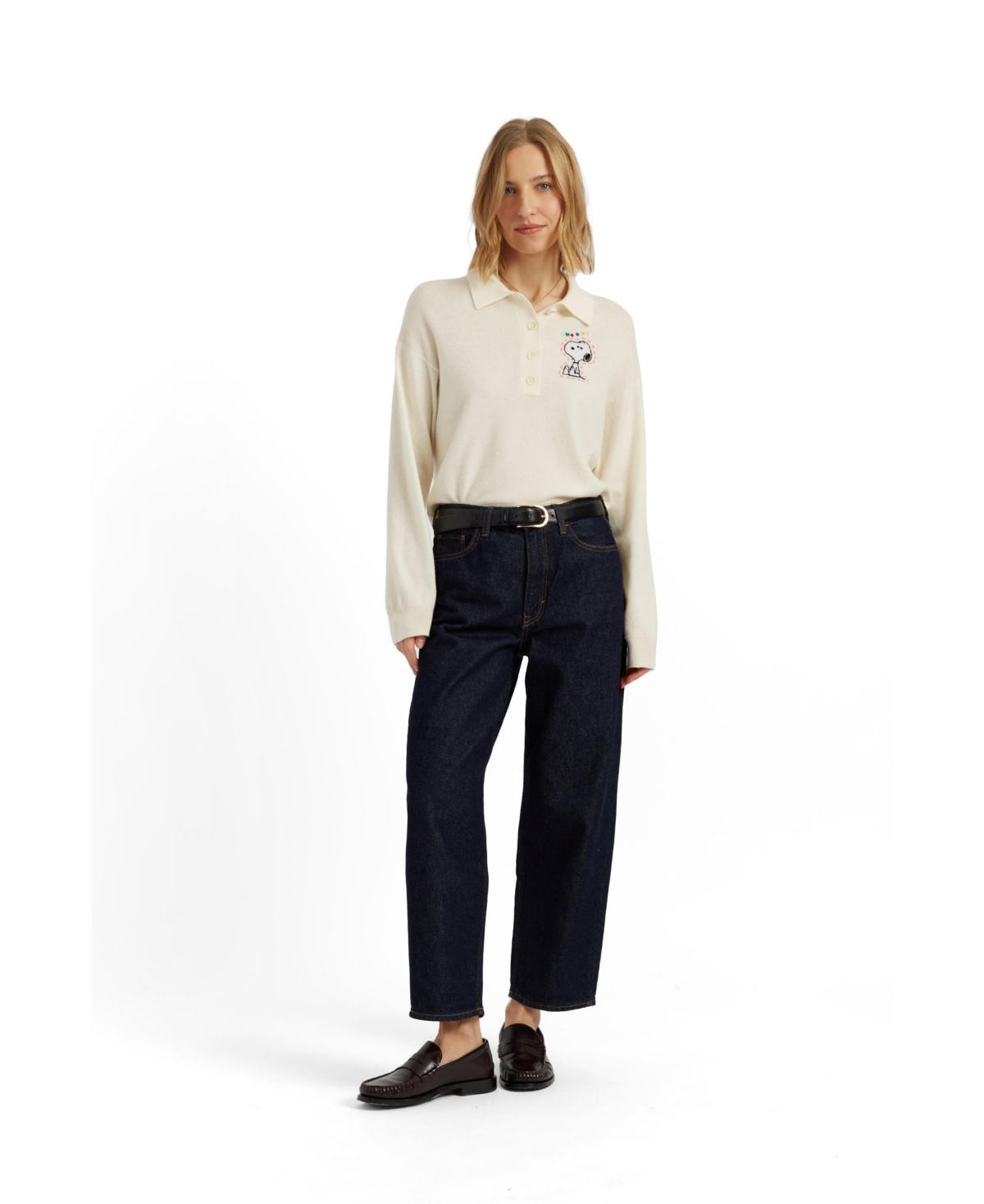 Click here for Chinti & Parker Womens Wool-Cashmere Snoopy Polo S... prices