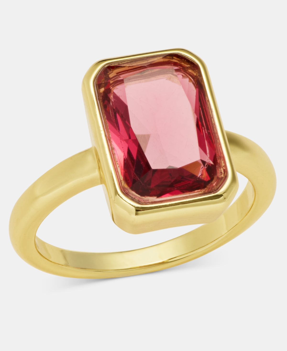 Click here for Charter Club Red Crystal Emerald-Cut Ring  Macys E... prices