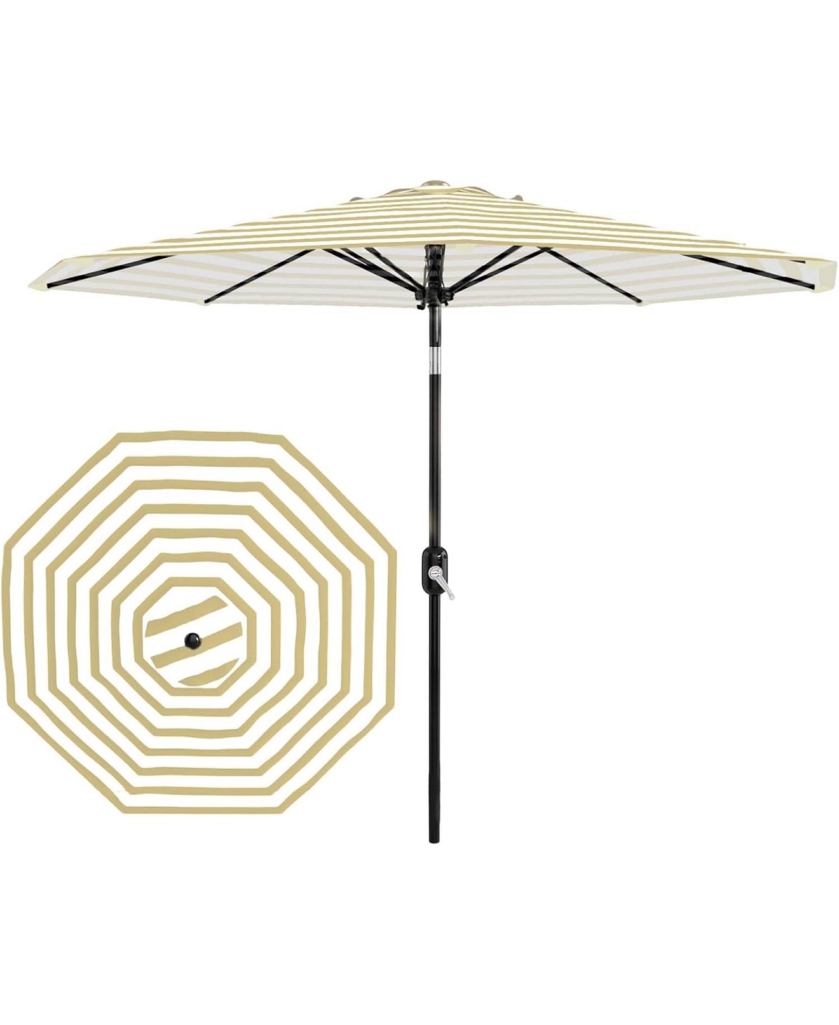 Click here for gaomon Outdoor 9Feet Stripe Outdoor Patio Umbrella... prices