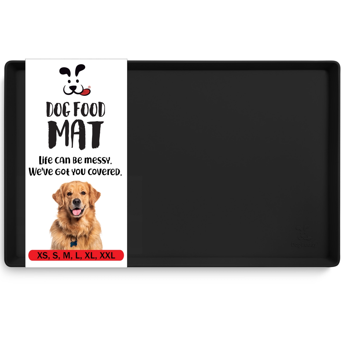 Click here for DogBuddy Dog Food Mat/ Pet Placemat - Black prices
