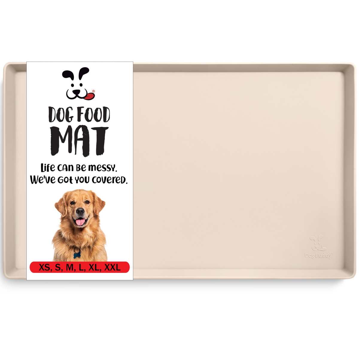 Click here for DogBuddy Dog Food Mat/ Pet Placemat - Vanilla prices