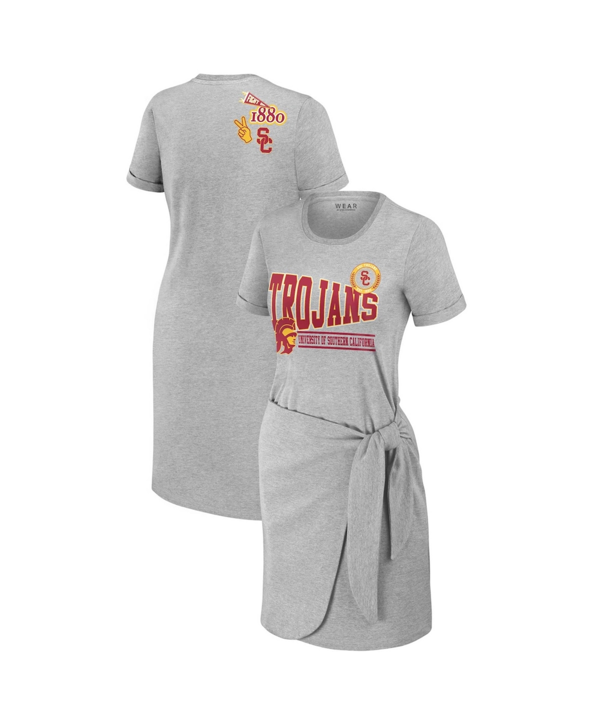 Click here for Wear by Erin Andrews Womens Heather Gray Usc Troja... prices
