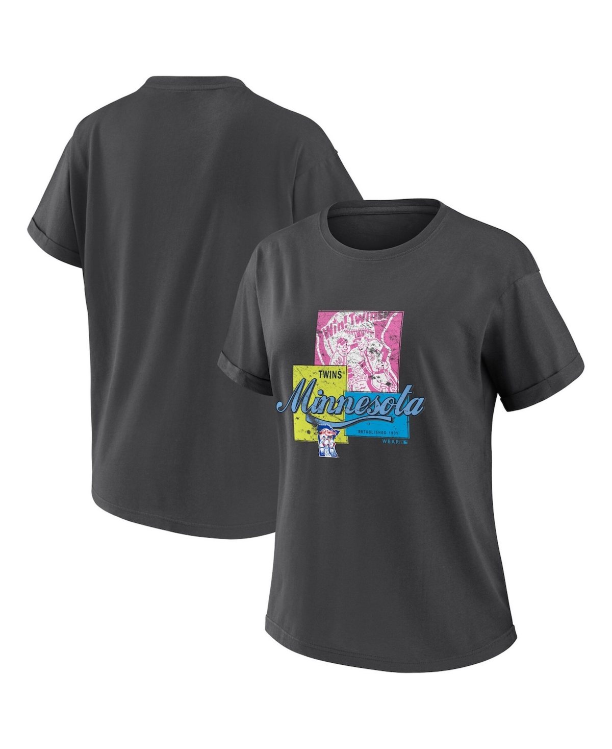 Click here for Wear by Erin Andrews Womens Charcoal Minnesota Twi... prices
