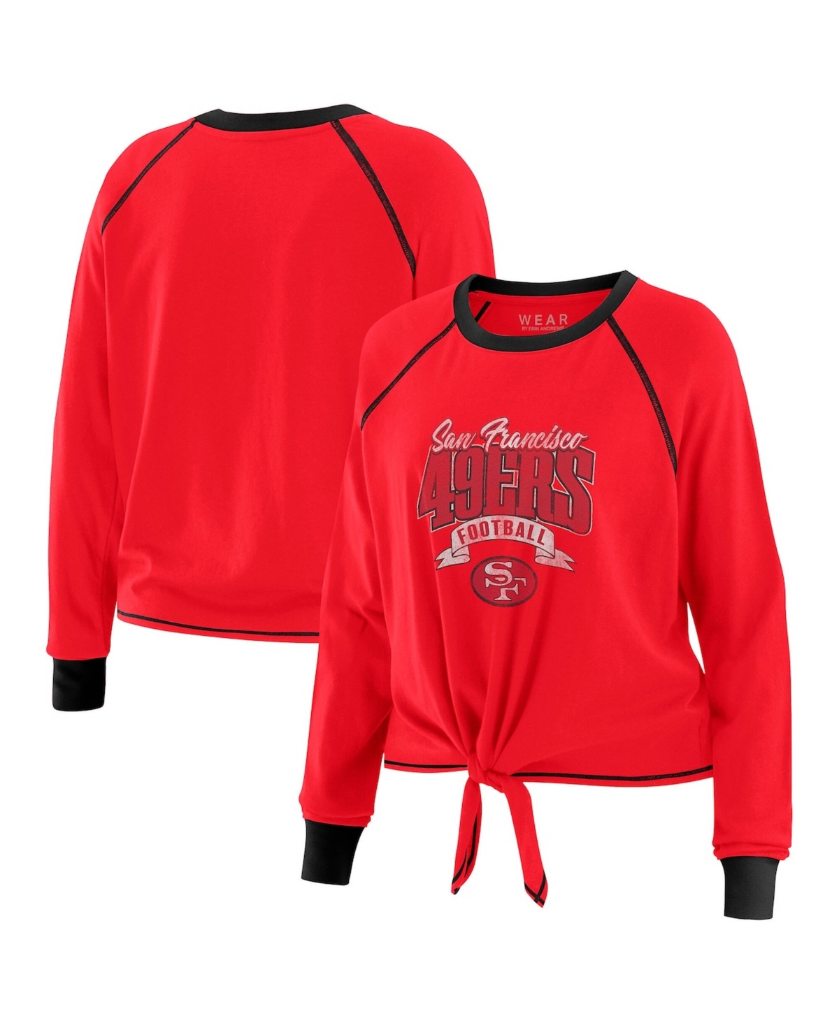 Click here for Wear by Erin Andrews Womens Scarlet/Black San Fran... prices