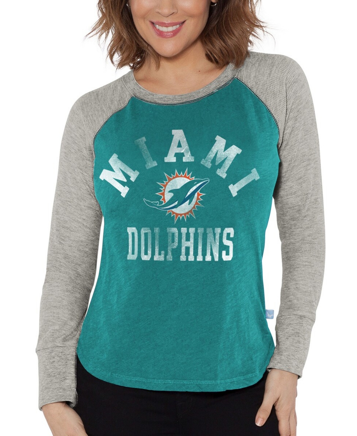 Click here for G-iii 4Her by Carl Banks Womens Aqua/Heather Gray... prices