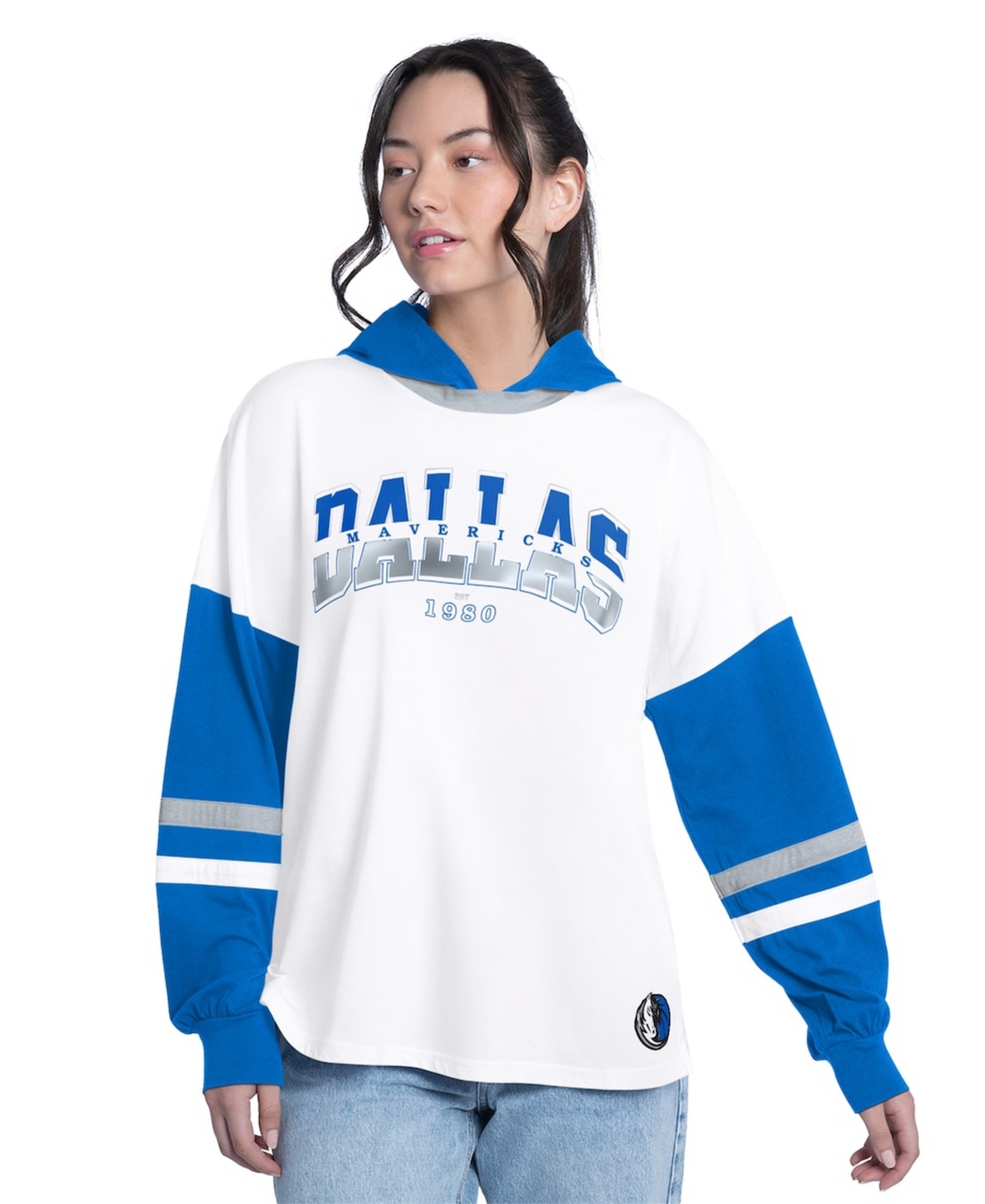 Click here for G-iii 4Her by Carl Banks Womens White/Royal Dallas... prices