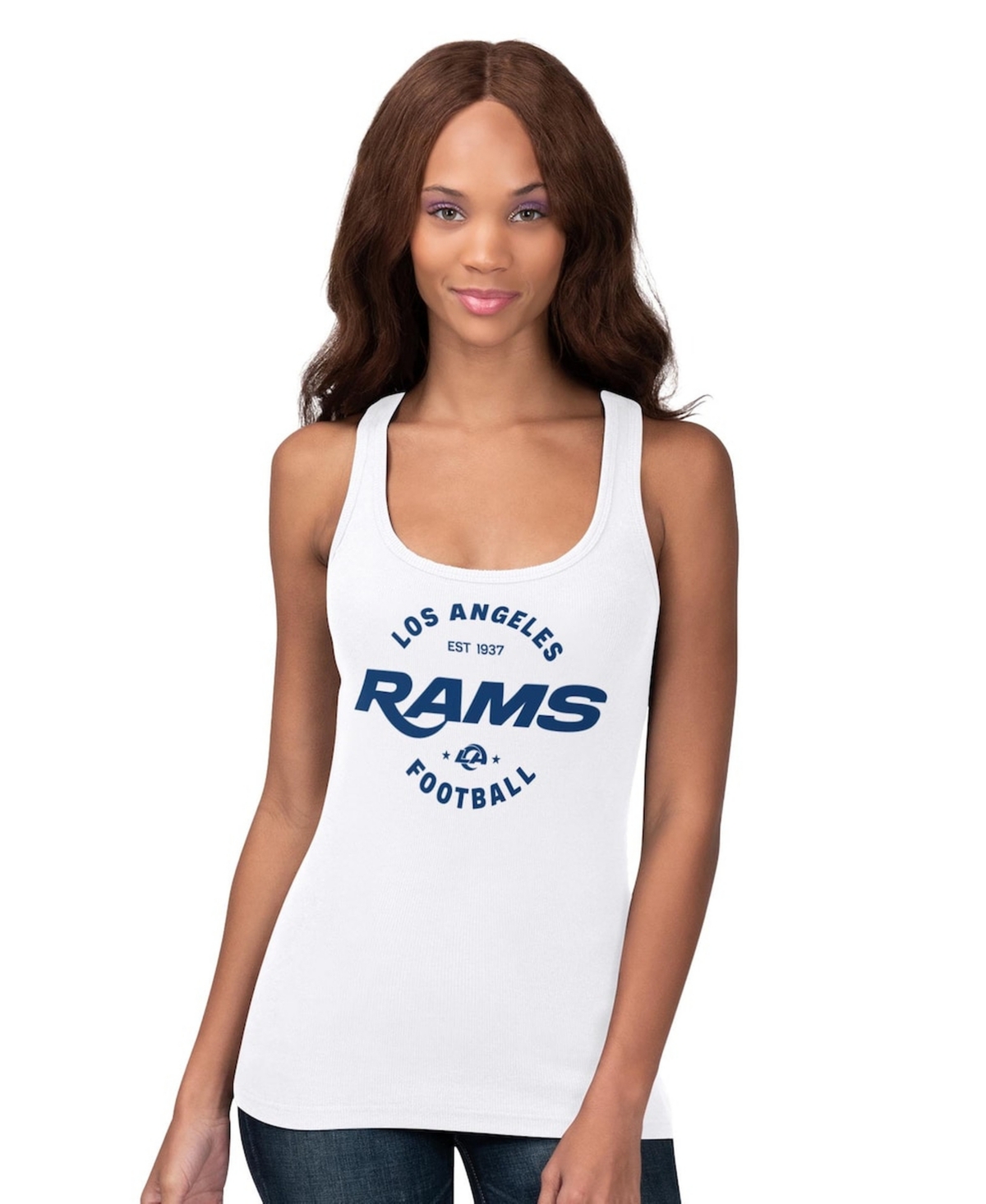 Click here for G-iii 4Her by Carl Banks Womens White Los Angeles... prices
