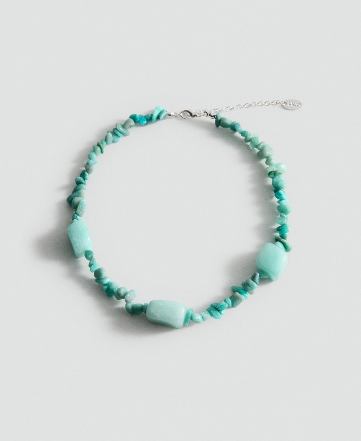 Click here for Mango Womens Bead Stone Necklace - Turquoise prices
