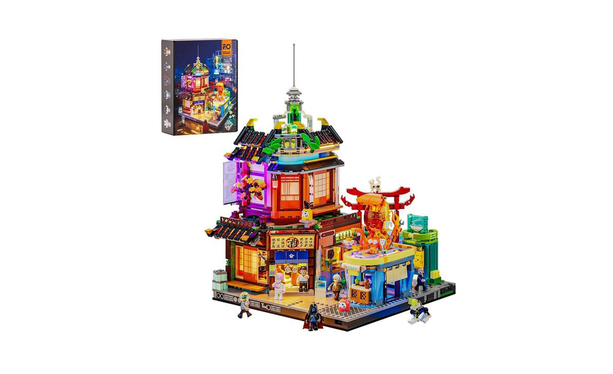 Click here for Lumibricks Cyberpunk Japanese Izakaya Neon City Fu... prices