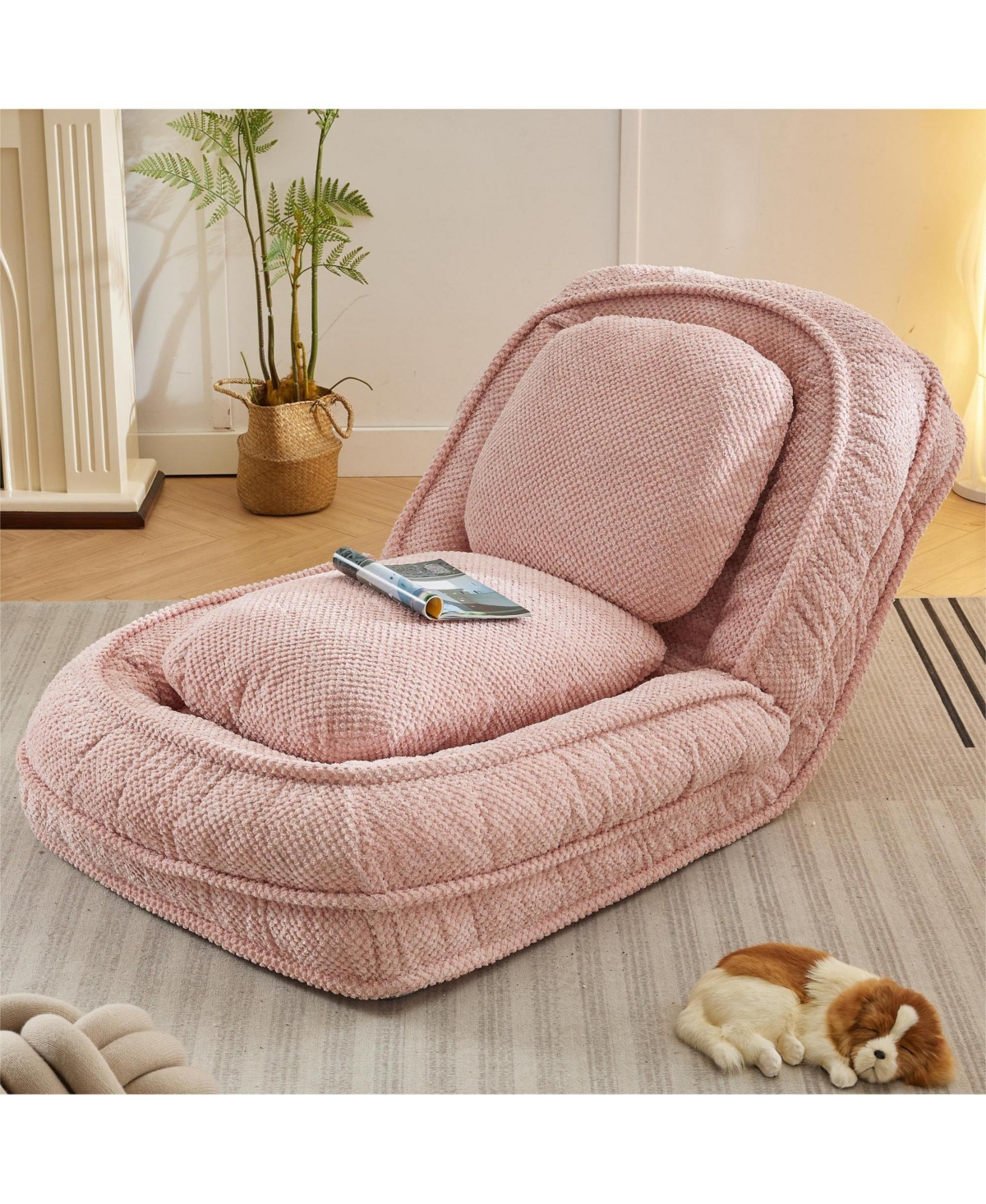 Click here for Rainsken Upholstered Human Dog Bed  Foldable Lazy... prices