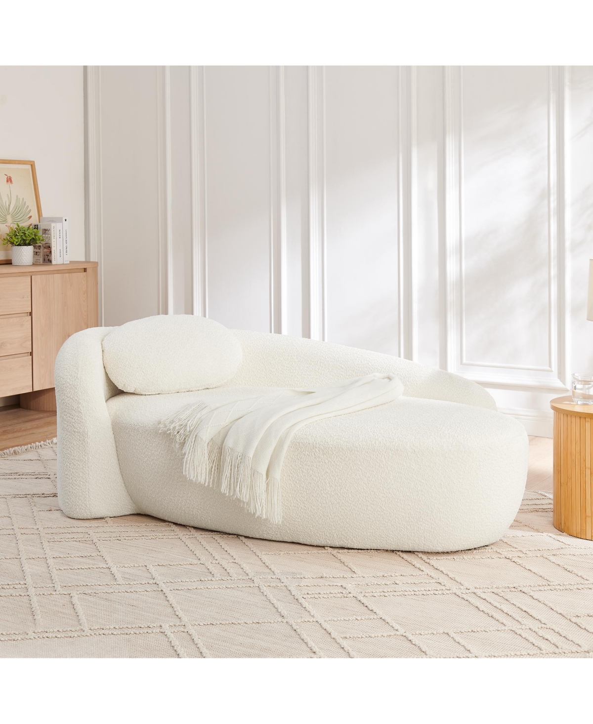 Click here for Rainsken Modern Oval Single Sofa Chair  Comfy Loun... prices