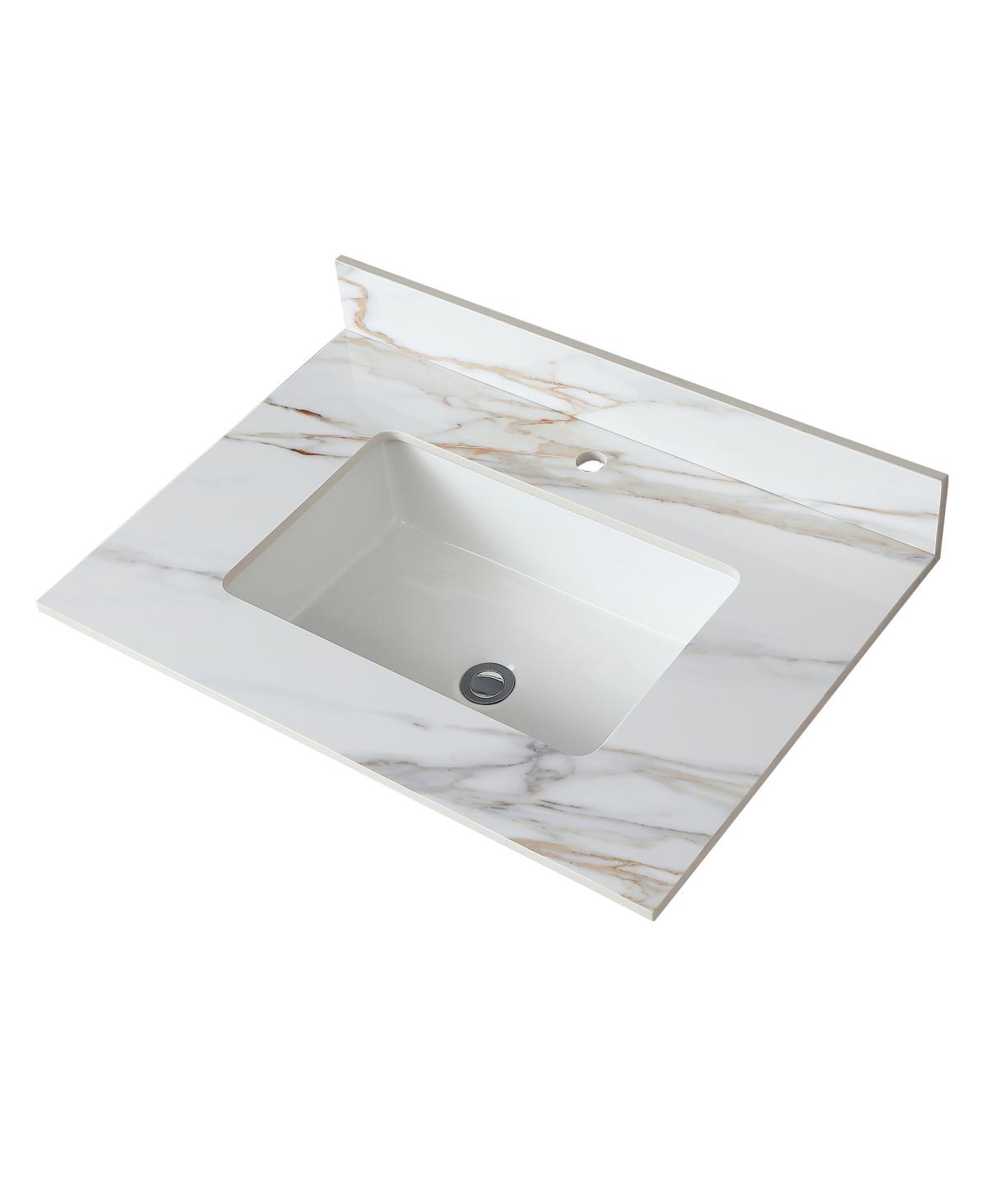Click here for Sillysis Sintered Stone Bathroom Vanity Top with C... prices
