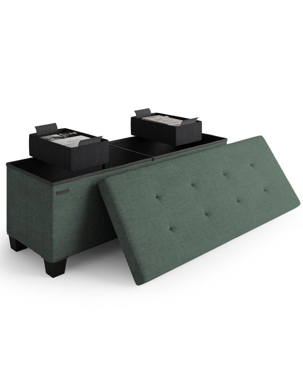 Click here for Nestl 43 Inch Leatherette or Fabric Finish Ottoman... prices