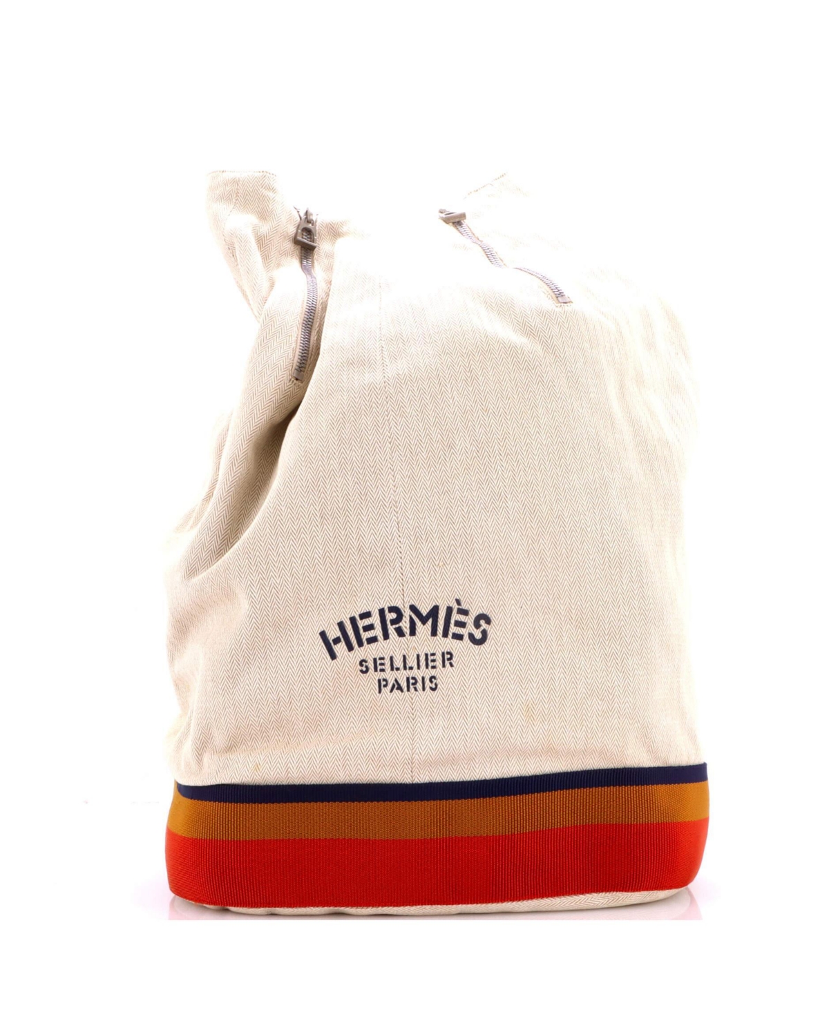 Click here for Pre-Owned HERMES Cavalier Sling Bag Toile and Nylo... prices