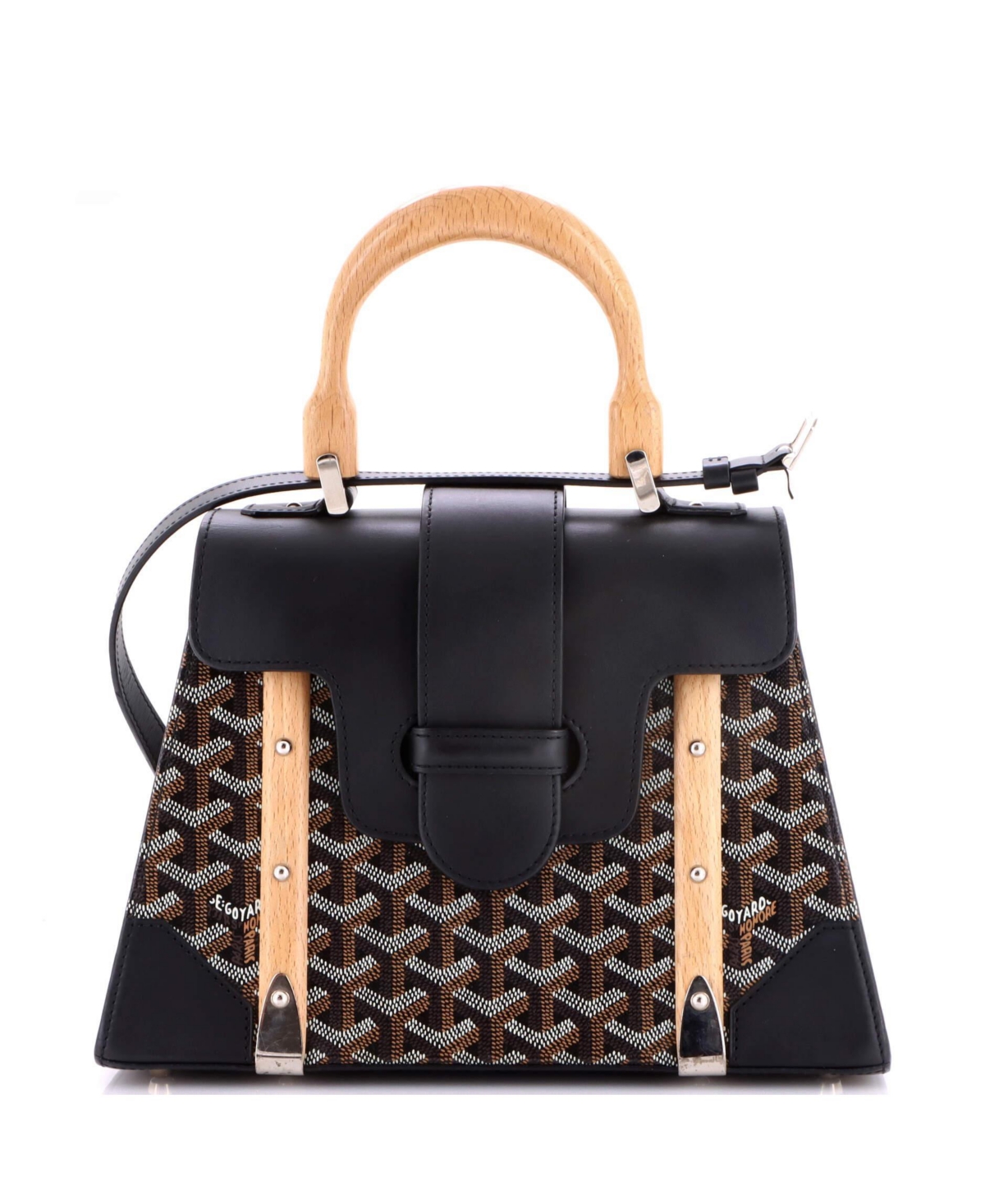 Click here for Pre-Owned Goyard Pm Saigon Top Handle Bag Coated C... prices