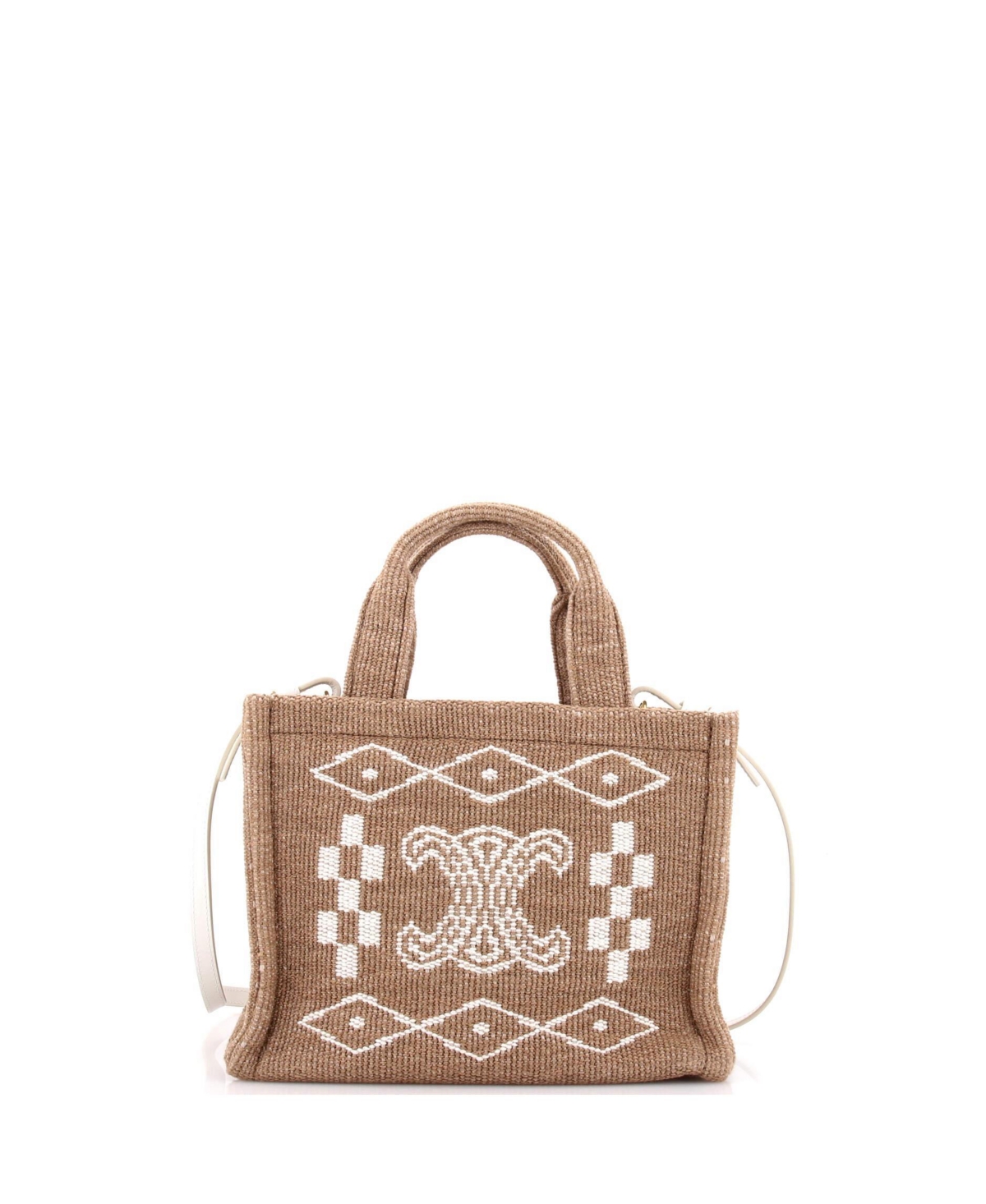 Click here for Pre-Owned Celine Small Cabas Thais Tote Printed Ca... prices
