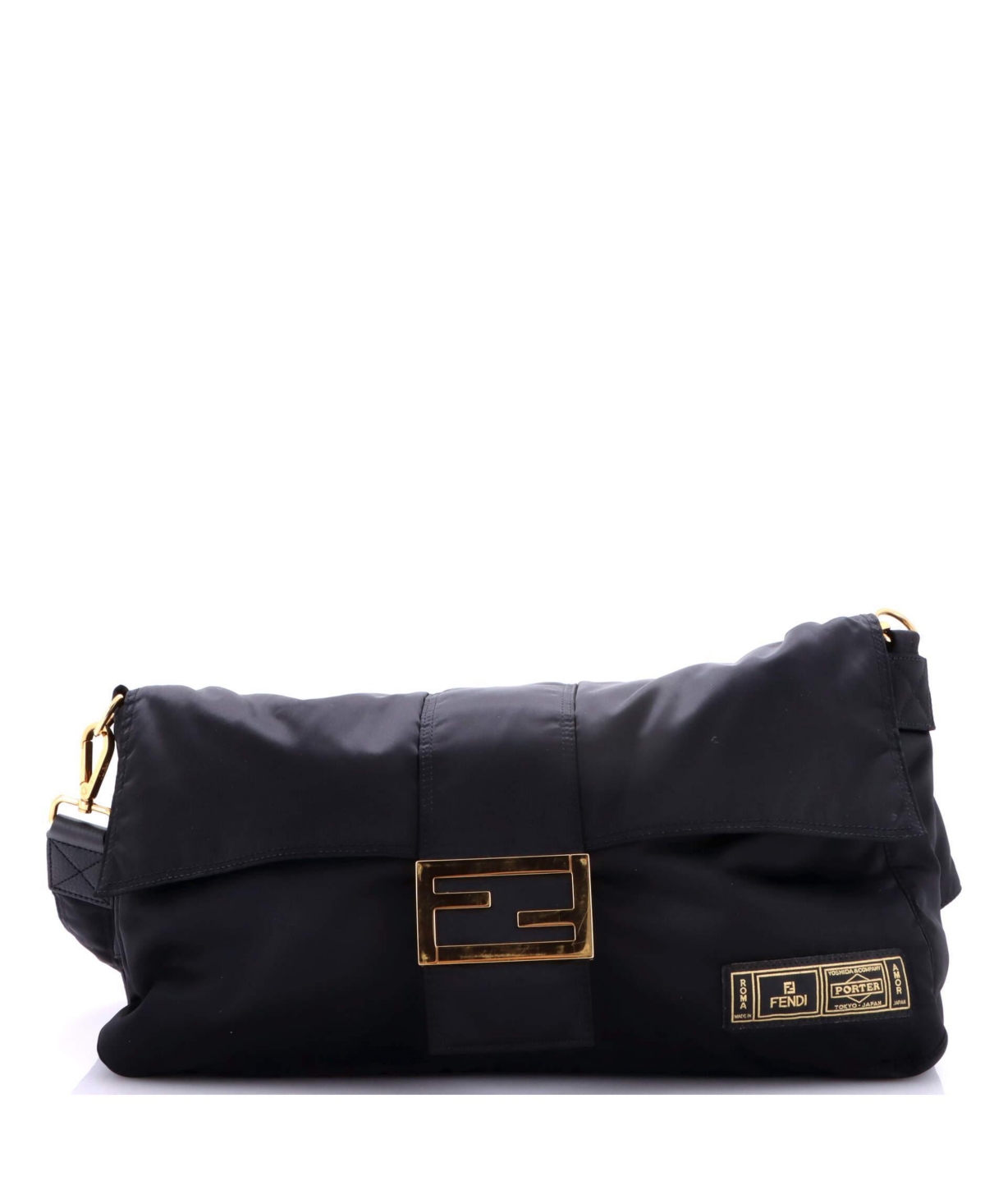 Click here for Pre-Owned Fendi Large Porter Baguette Bag Nylon -... prices