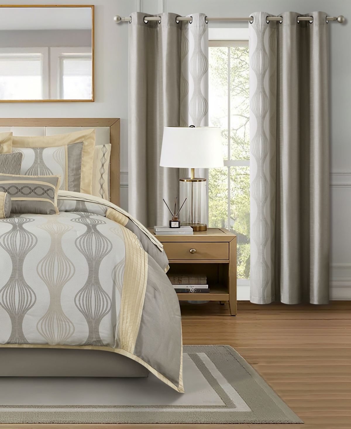Click here for Stratford Park Kath Geometric 15-Pc. Comforter Set... prices