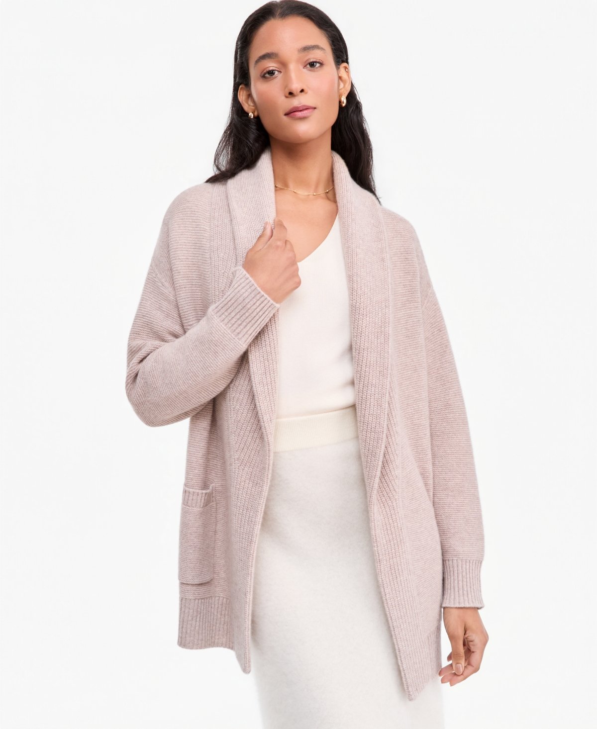 Click here for Charter Club Womens Cashmere Shawl Collar Cardigan... prices
