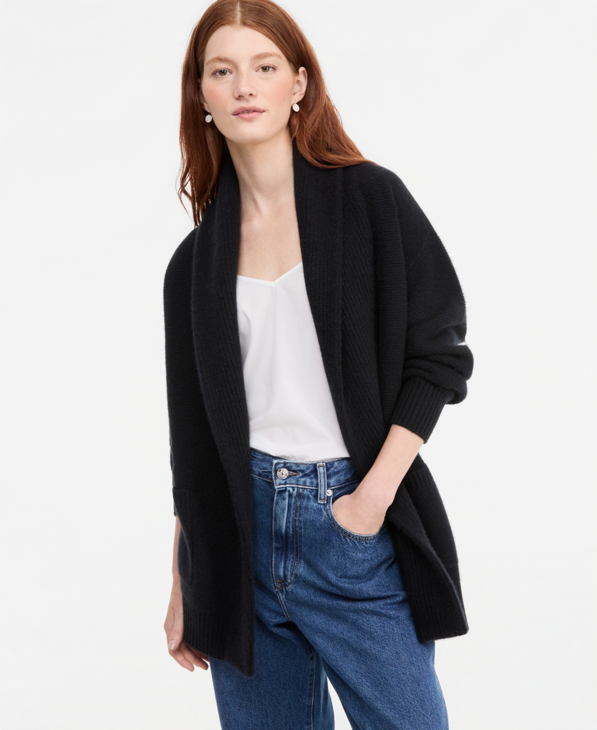 Click here for Charter Club Womens Cashmere Shawl Collar Cardigan... prices