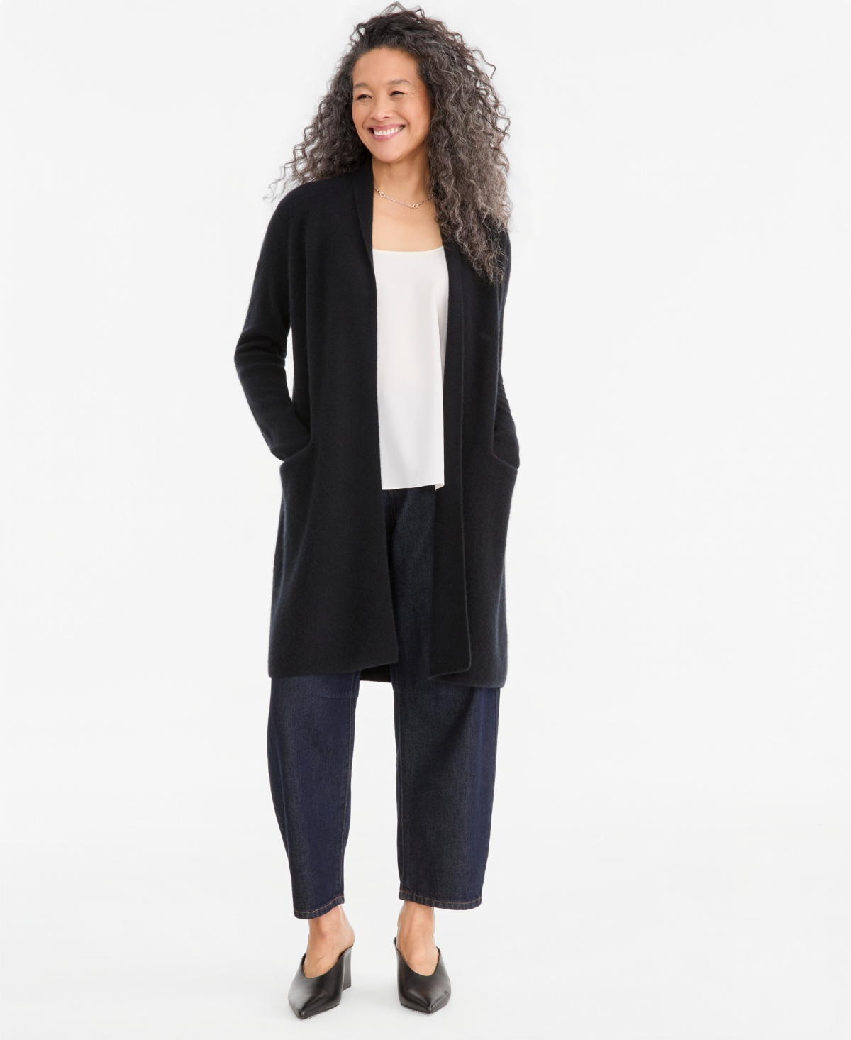 Click here for Charter Club Womens 100 Cashmere Fylaway Duster Sh... prices