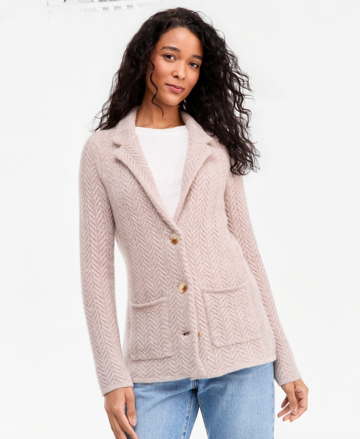 Click here for Charter Club Womens 100 Cashmere Herringbone Stitc... prices