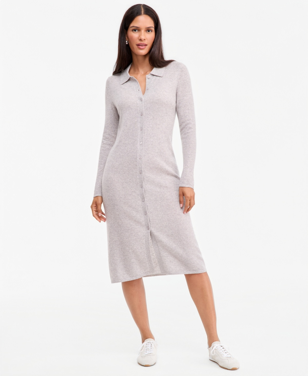 Click here for Charter Club Womens Cashmere Collared Button-Front... prices