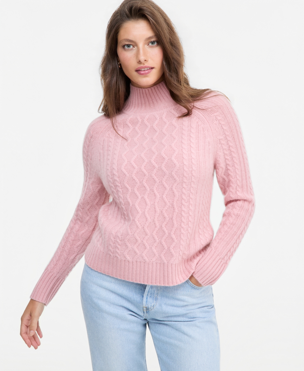 Click here for Charter Club Womens 100 Cashmere Fisherman Mock Ne... prices